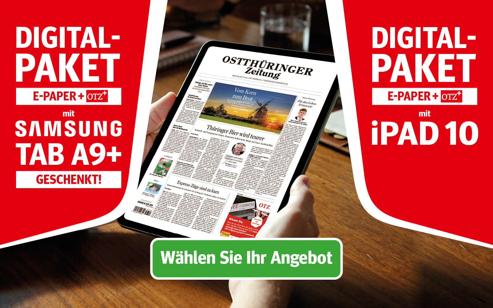 OTZ inkl. Wunsch-Tablet Jetzt bestellen! | OTZ Aboshop - jetzt das ...